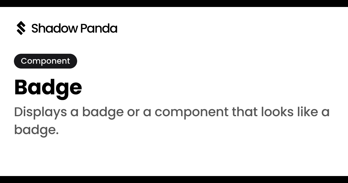 Badge | Shadow Panda